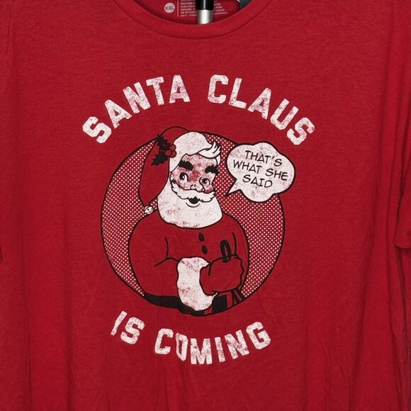Tipsy Elves | Shirts | Tipsy Elves Christmas Mens Santa Claus Is Coming ...